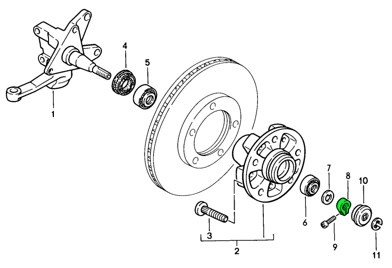 Buy Porsche 944 1982-1991 Wheel hub / carrier | Design 911