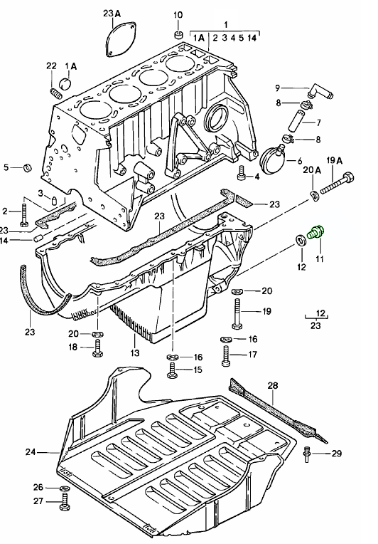 Porsche 924 Oil sump plug 059103193 - 059103193 | Design 911