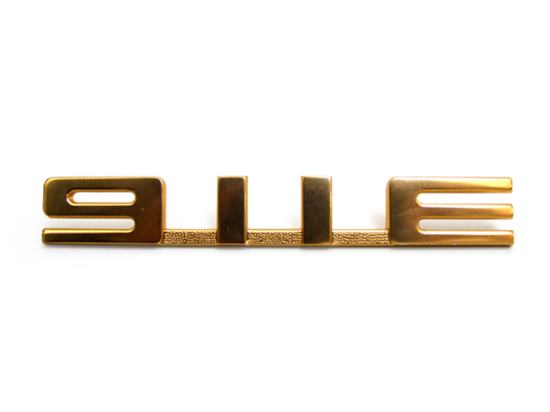 911E Block Gold Badge for Porsche 911 90155932550 - 90155932551 ...