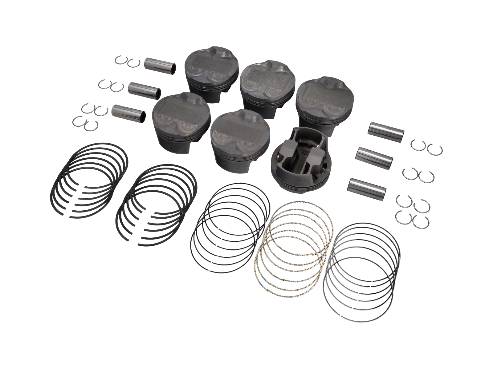 MAHLE 197837098 Engine piston set for cast iron cylinder 99mm bore ...
