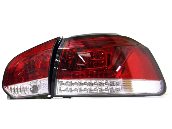 Rear Indicator Units LED Red & Clear R-LINE LOOK VW GOLF MK6 (PAIR ...