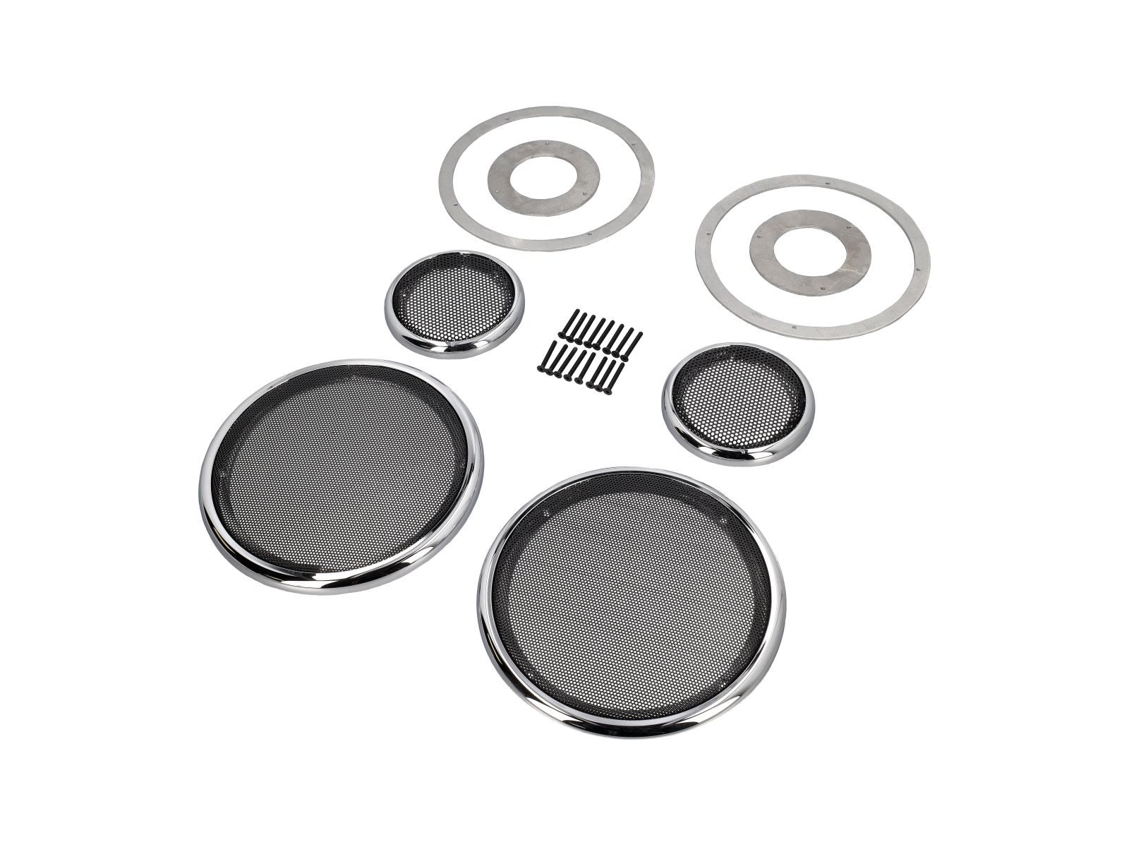 Solid Aluminium speaker trim rings and grills. Porsche 911 SC / 964 ...