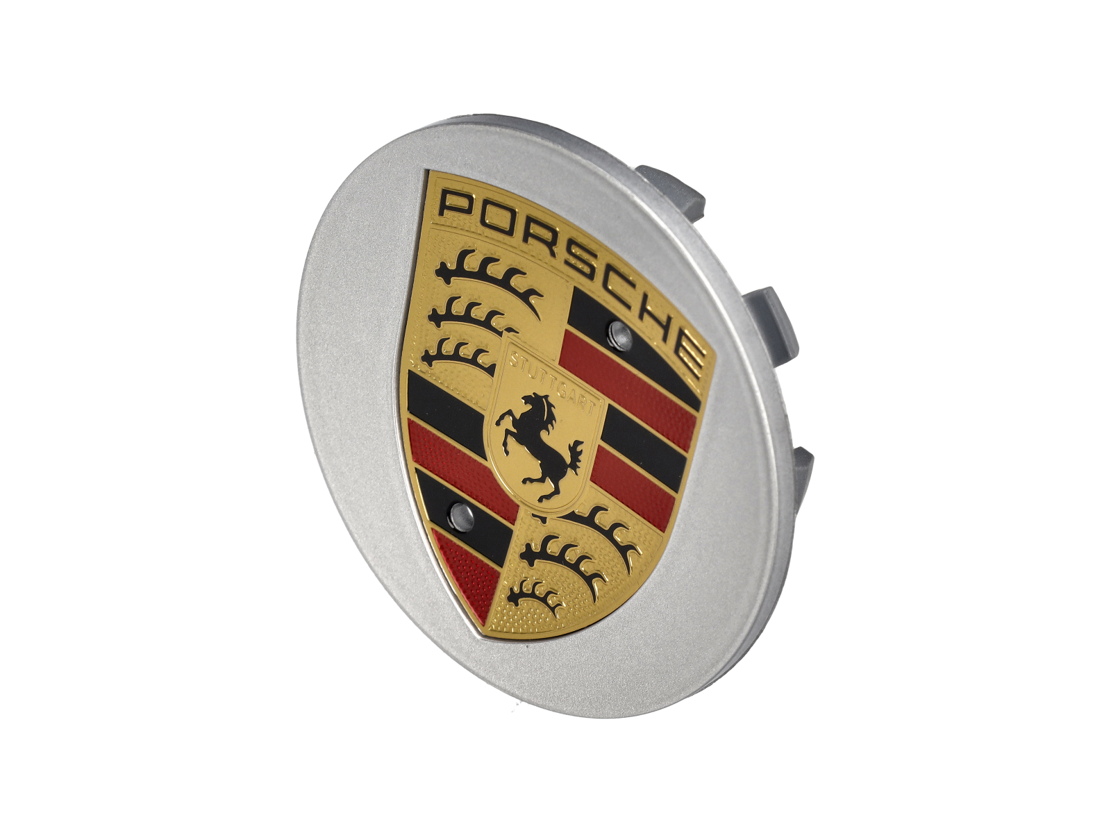 Wheel Centre Cap With Full Colour Porsche Crest, Silver. Porsche 95B ...