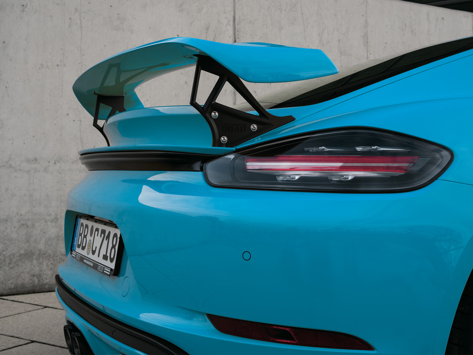 TechArt 082.121.700.009G and 082.121.700.009M TechArt carbon fibre rear ...