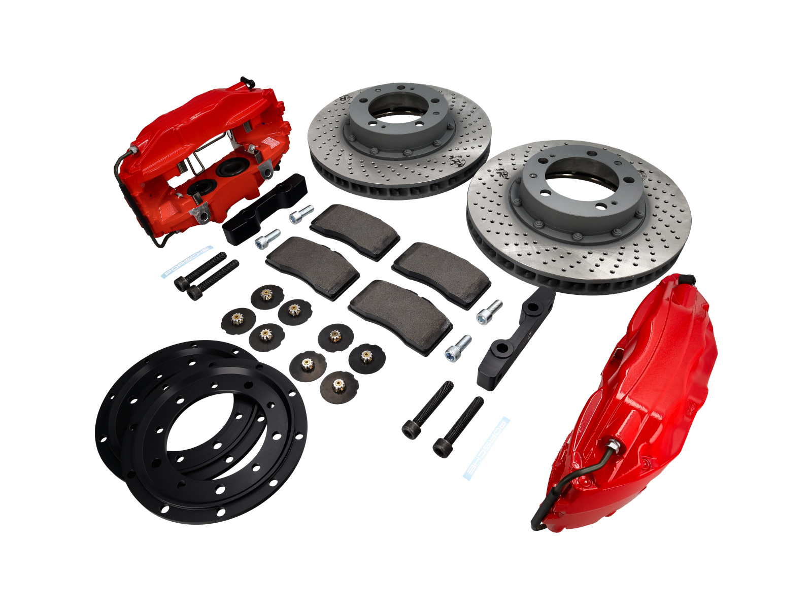 Brake Caliper & Disc "Big Reds" Front Upgrade Kit for Porsche 911 69-73 ...