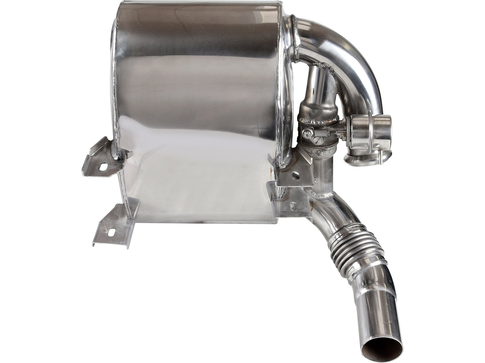 Exhaust Muffler / Silencer Sport with adjustable sound valves. Porsche ...