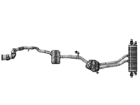 Porsche 9Y0 Cayenne Sports exhaust system 9Y0044222A - 9Y0044222A ...