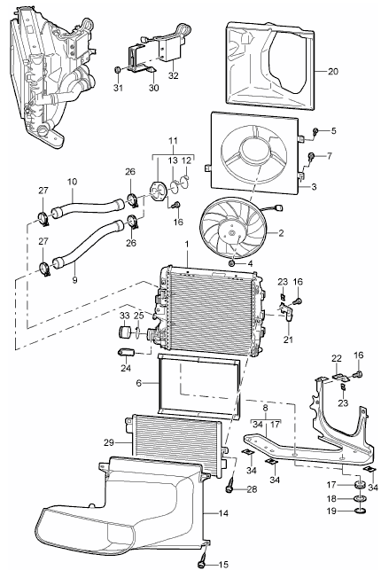 Porsche Coolant Hose Connecting Piece 99710625502 - 99710625502 ...