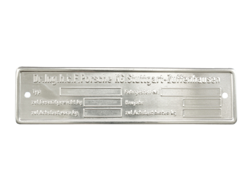 Porsche VIN Decals | Design911 Authentic Restoration Labels for ...