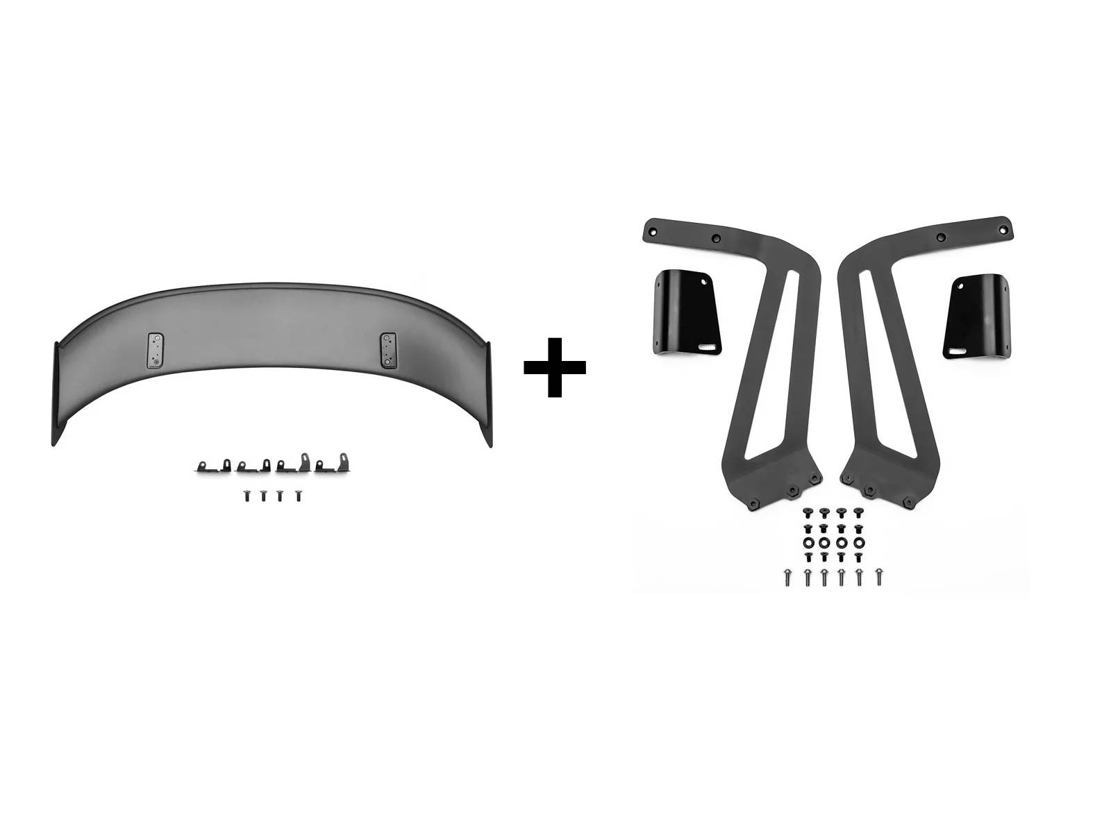 Swan Neck Rear spoiler / wing and 3" aluminium riser kit. Porsche 718 ...