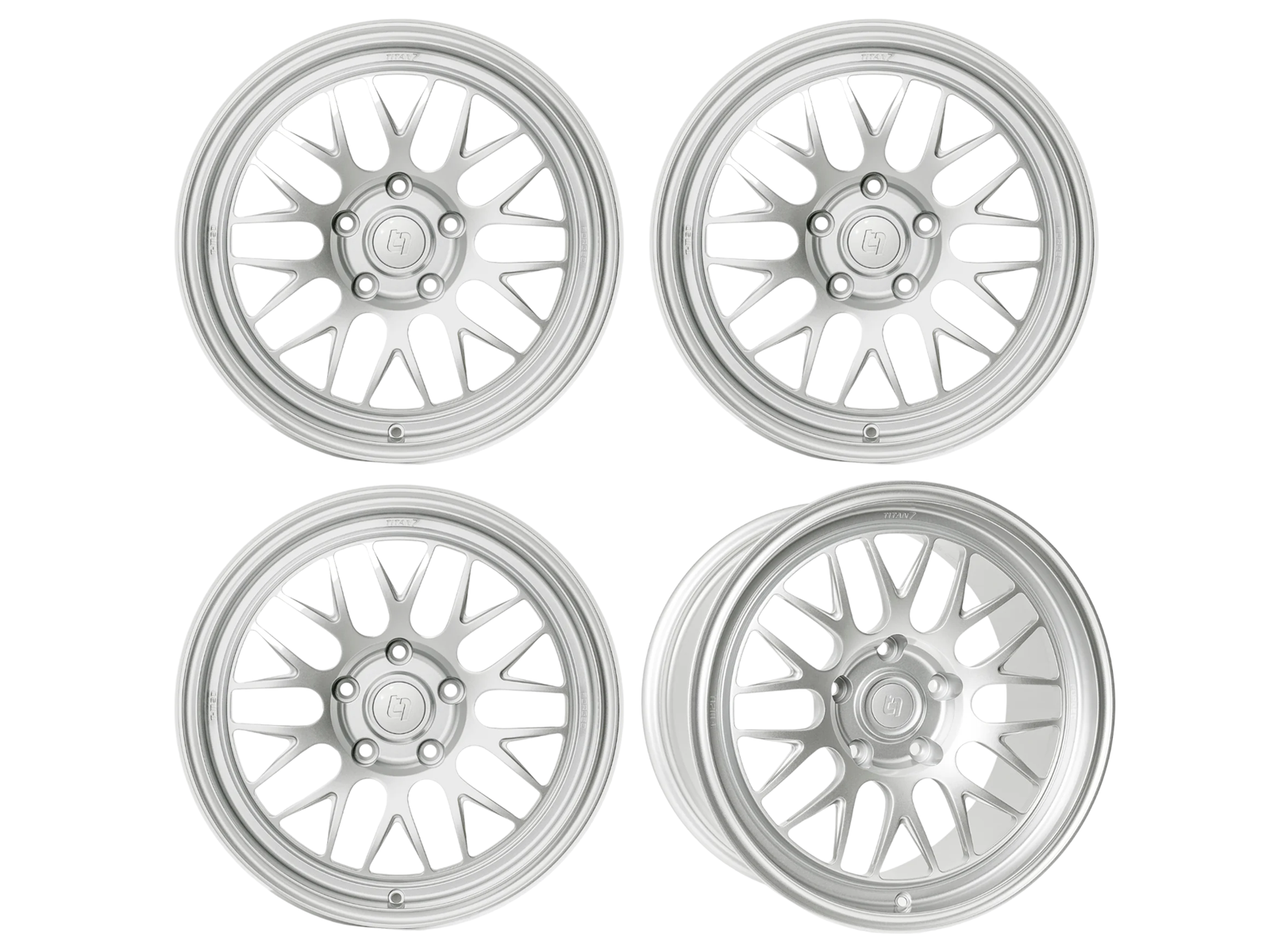 Titan 7 Forged T-M20 Alloy Wheel Set Heritage Silver Porsche 987 / 981 ...