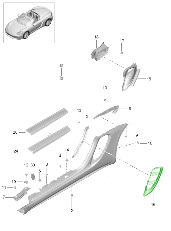 Buy Porsche Cayman 718C (982C) 2017>> Wings Rear & Parts | Design 911