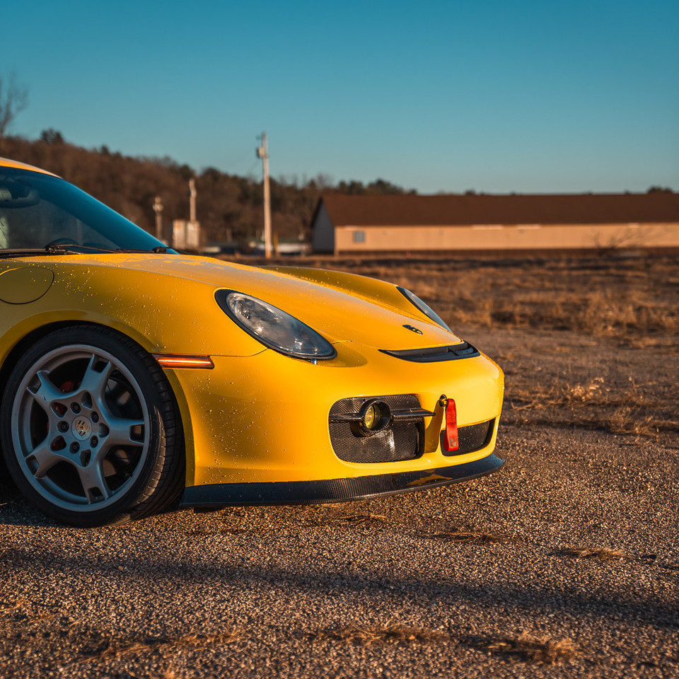 Rennline front lower spoiler carbon fibre. Porsche 987.1 Boxster / 987. ...