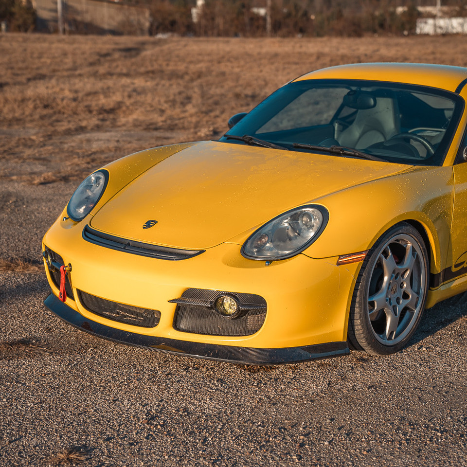 Rennline front lower spoiler carbon fibre. Porsche 987.1 Boxster / 987. ...