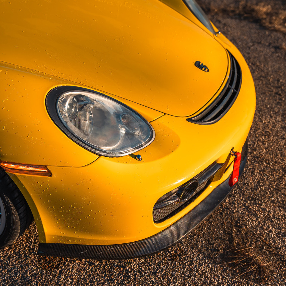 Rennline front lower spoiler carbon fibre. Porsche 987.1 Boxster / 987. ...