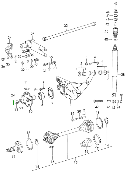 Porsche 911 Rear wheel hub cotter pin N0125381 - N0125381 | Design 911