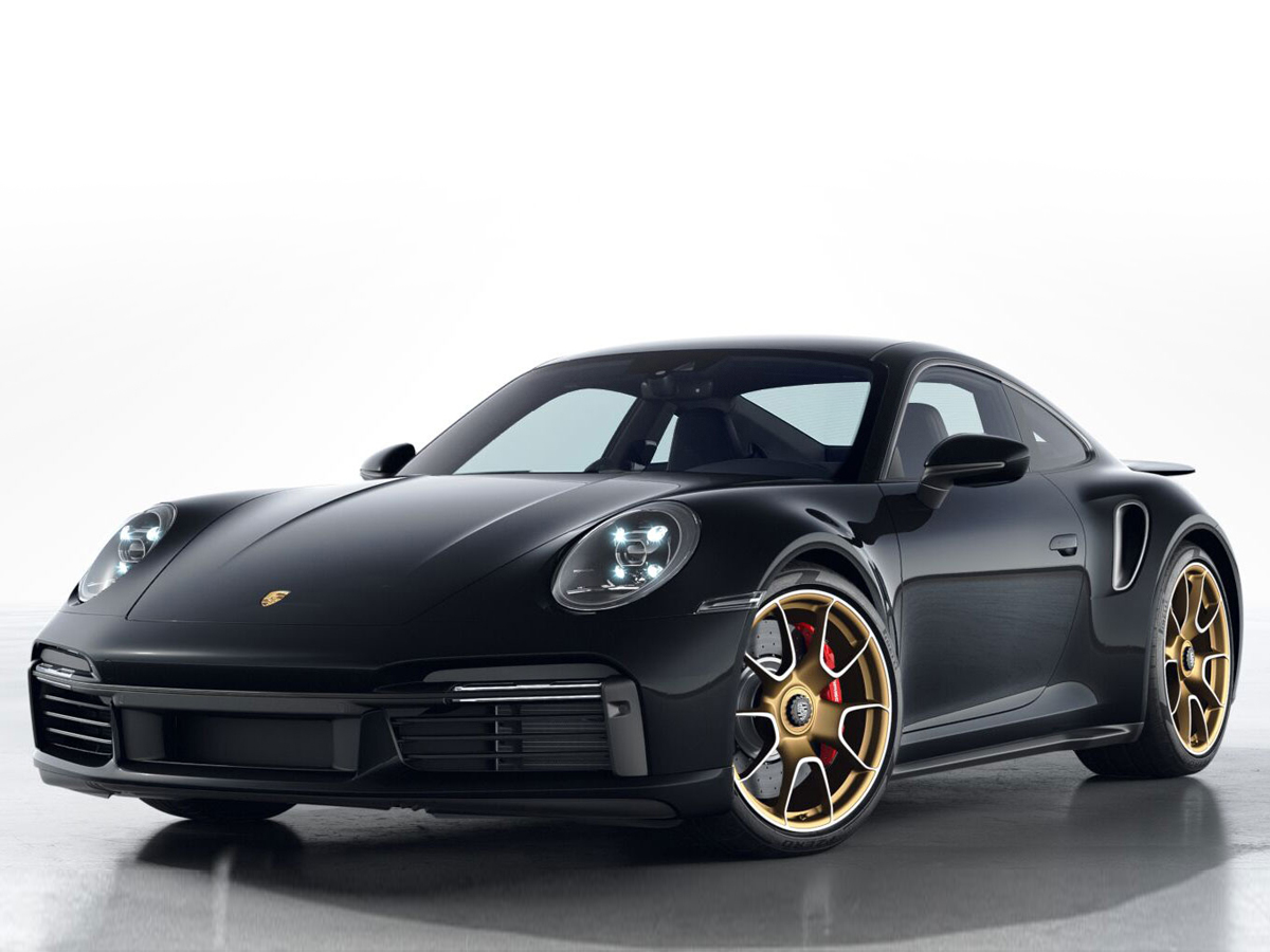 Centre lock Turbo S Exclusive Design front alloy wheel in Aurum High ...