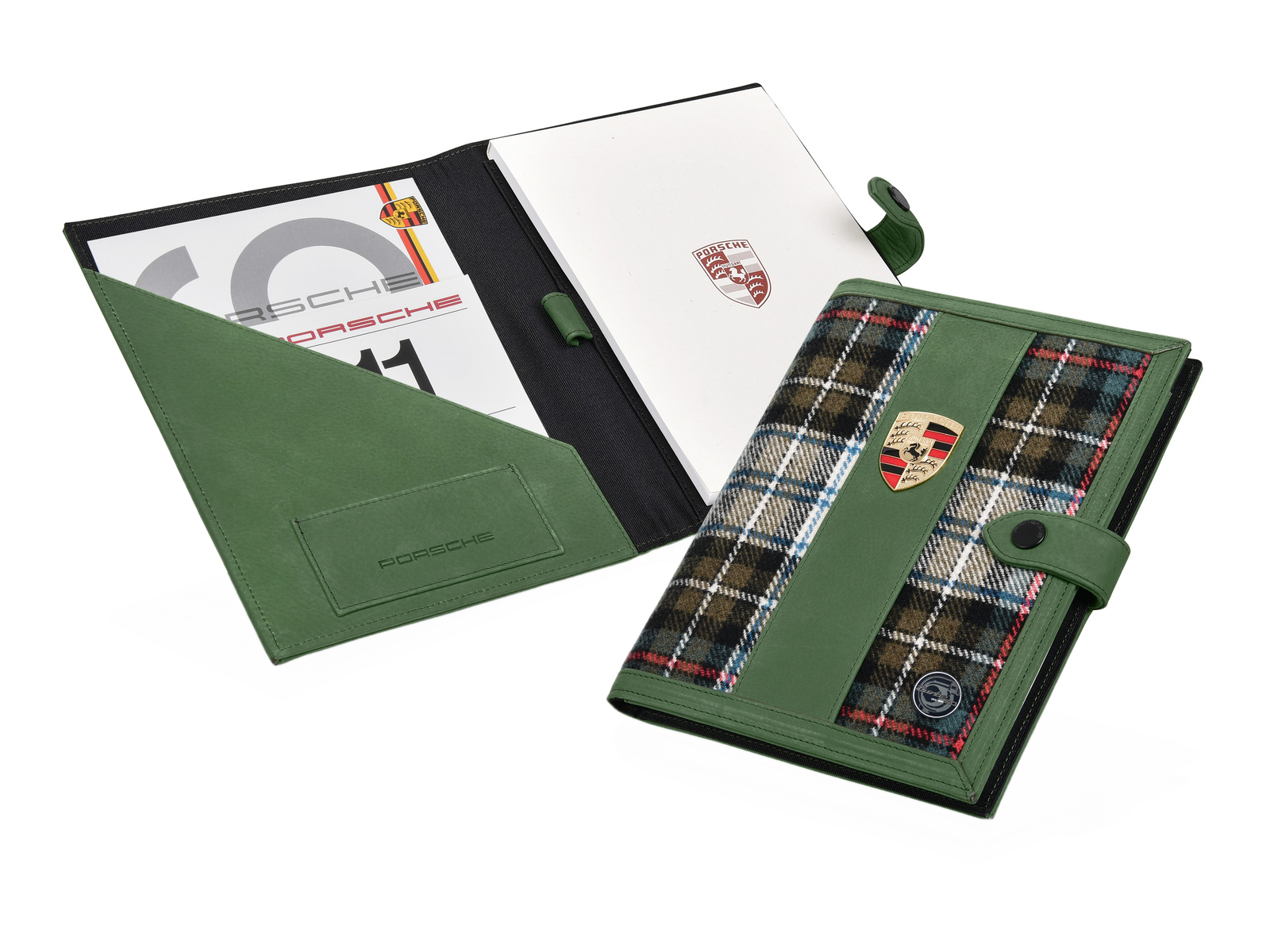 PCG480931A Porsche Classic '50 Years 911 Turbo' document folder, Green ...