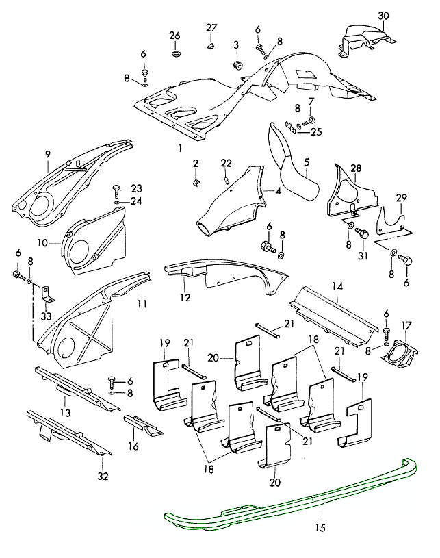 Porsche 911 Engine Cover REAR TK210G2 - TK210G2 | Design 911