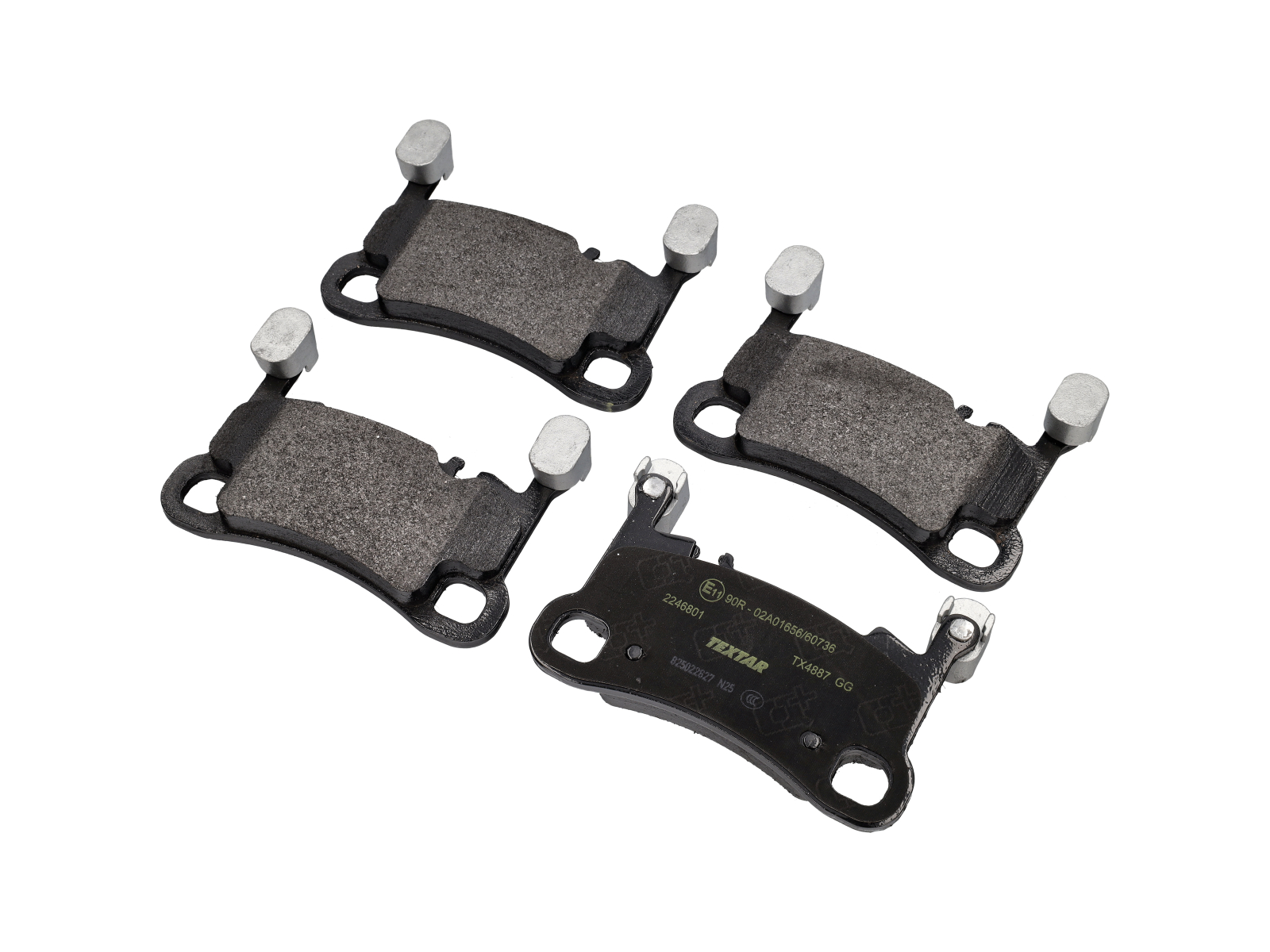 TEXTAR 2246801 Brake pads rear axle for Porsche 9YA Cayenne and Cayenne ...