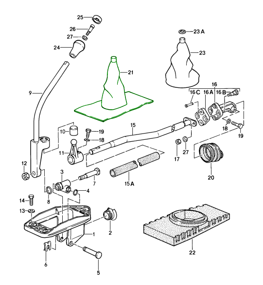 Porsche 911 Shift Boot Sleeve 95042407500 - 95042407500 | Design 911