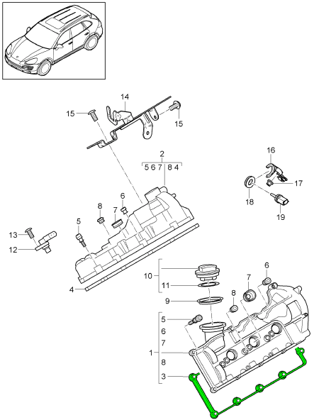 camshaft - 95810524100 | Design 911