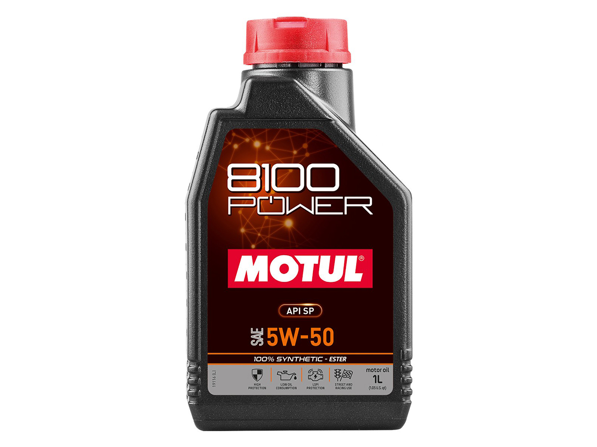 MOTUL 8100 POWER 5W-50 engine oil 1ltr 111811 - 111811 | Design 911