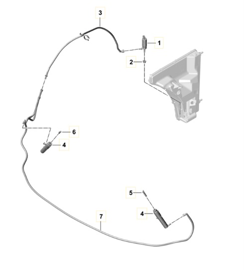 Headlamp washer jet. Porsche 971.1 Panamera - 971955099 | Design 911