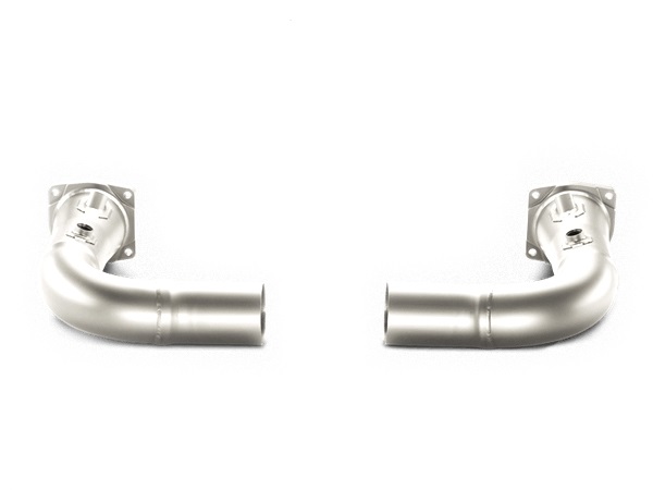 Akrapovic Link Pipe Set With Cat Bypass Titanium for Porsche 911 Turbo ...