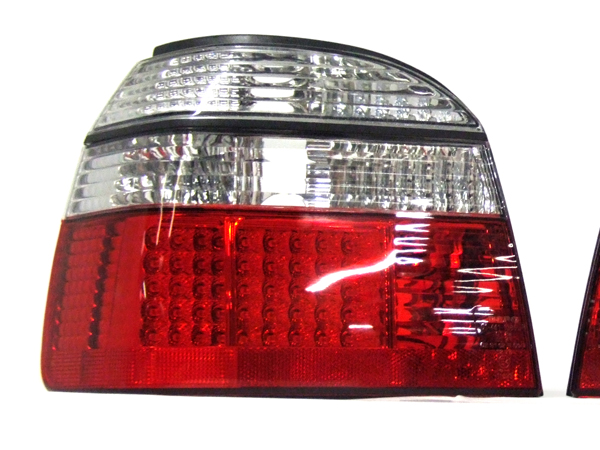 Rear Indicator Units LED Clear / Red VW GOLF MK3 91-97 (PAIR) - 2212996 ...