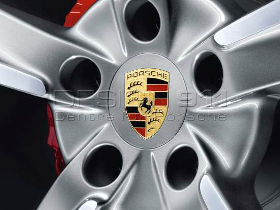 Wheel Caps with Coloured Crest for Porsche 00004460502 - 00004460502 ...