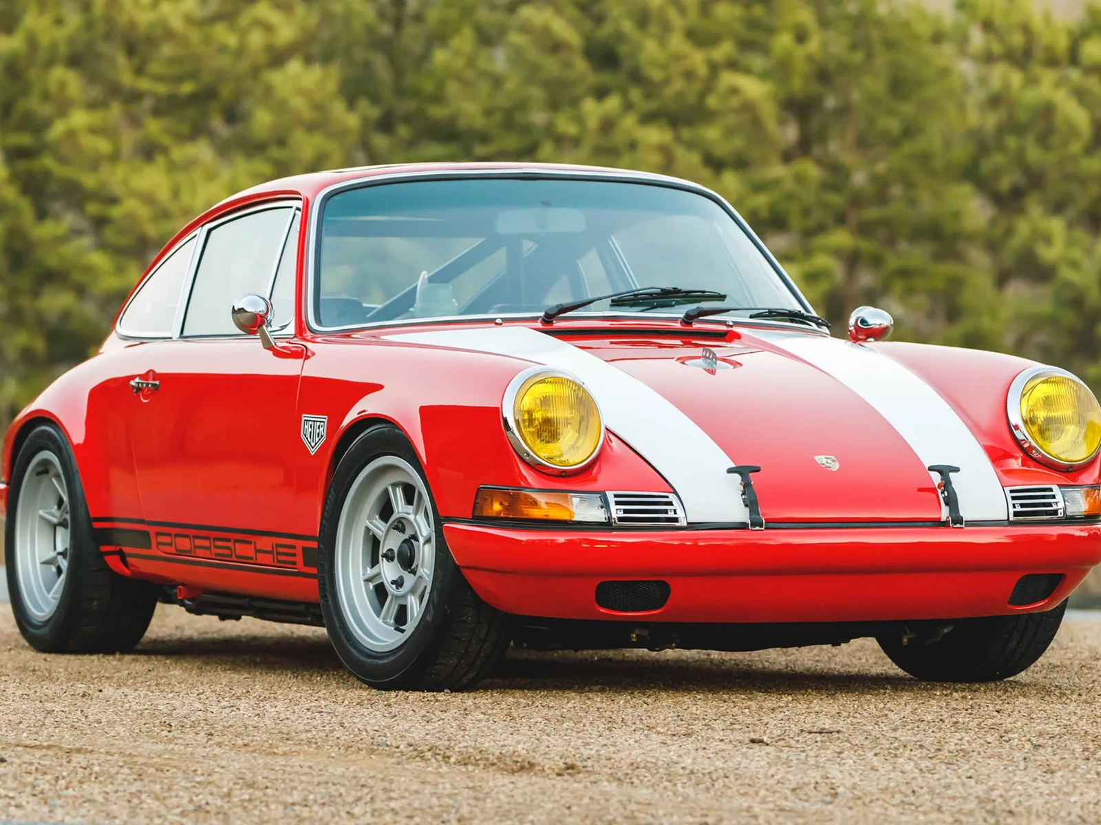 Aluminium bullet mirror set, Chrome Plated. Porsche 911 1965-1973 ...