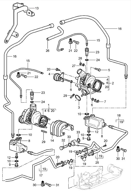 Turbo Charger Check Valve Porsche 996 Turbo - 99610703079 | Design 911