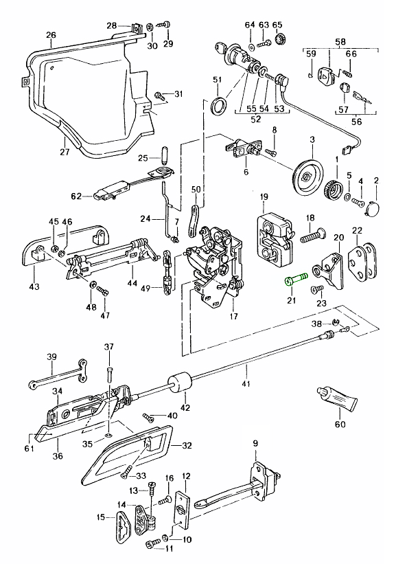 Buy Porsche 928 (1978-1995) 928S4 5.0L 1987-92 Door Handles | Locks ...