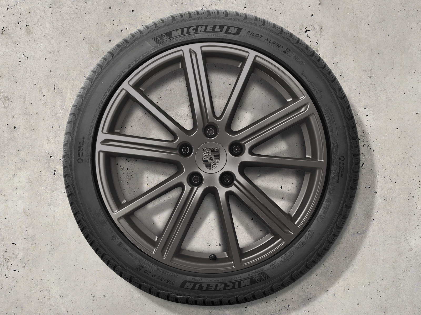 20inch Panamera Turbo alloy wheels (in Turbonite) and inter tyres ...