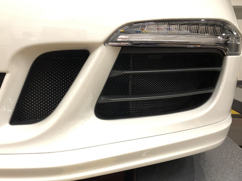 Front bumper side grille wire mesh kit Porsche 991.1 GTS - 991.1GTS ...