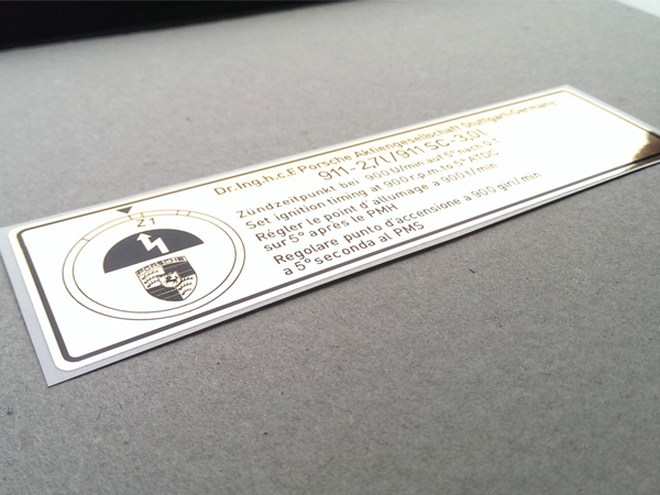 Buy Porsche 911 & 912 (1965-1989) 911 1978-1983 3.0L / SC Timing Decals ...