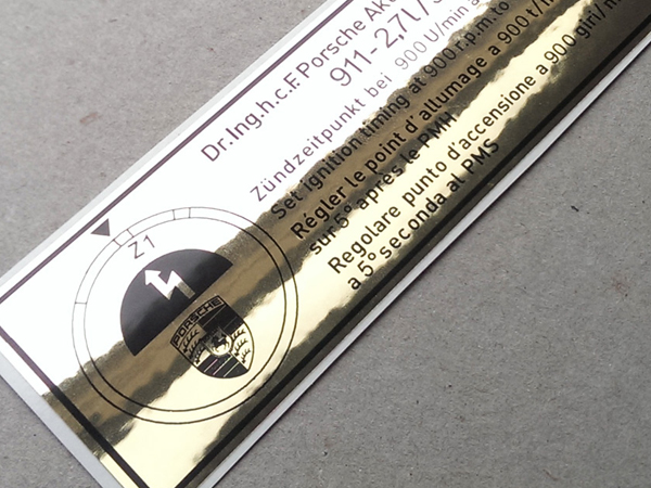 Buy Porsche 911 & 912 (1965-1989) 911 1978-1983 3.0L / SC Timing Decals ...