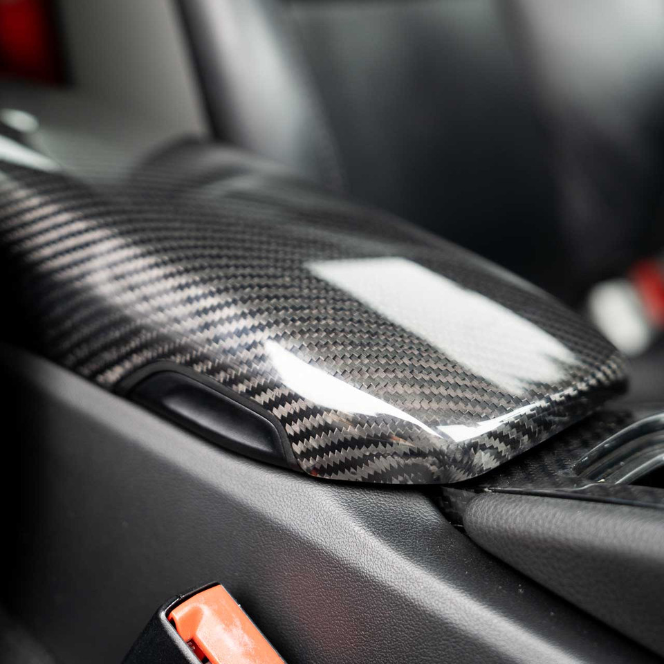 Rennline carbon fibre arm rest. Porsche 991.2 / 718 Boxster and Cayman ...