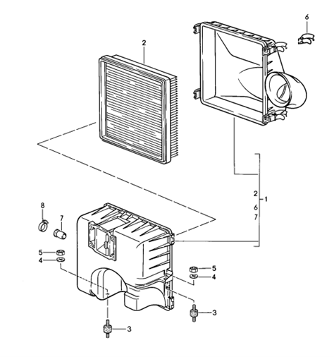 Bonded rubber mounting. Porsche 911 / 964 / 944 / 928 / 986 Boxster ...
