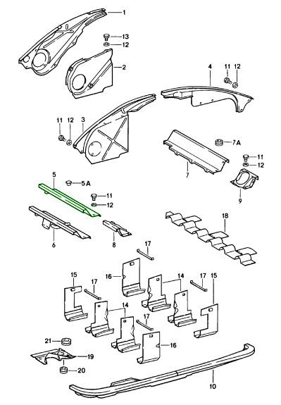 Porsche 911 Engine cover left 91110608301 - 91110608301 | Design 911