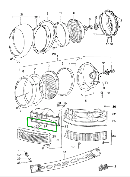 Buy Porsche 924 (1977-1988) Light Seals | Design 911