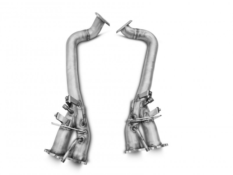 Sports exhaust particulate filter bypass tube Porsche 718 GT4 Spyder ...