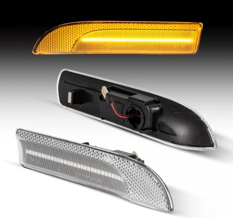 Side repeaters sequential LED with clear lens. Porsche Cayenne 970.1 ...