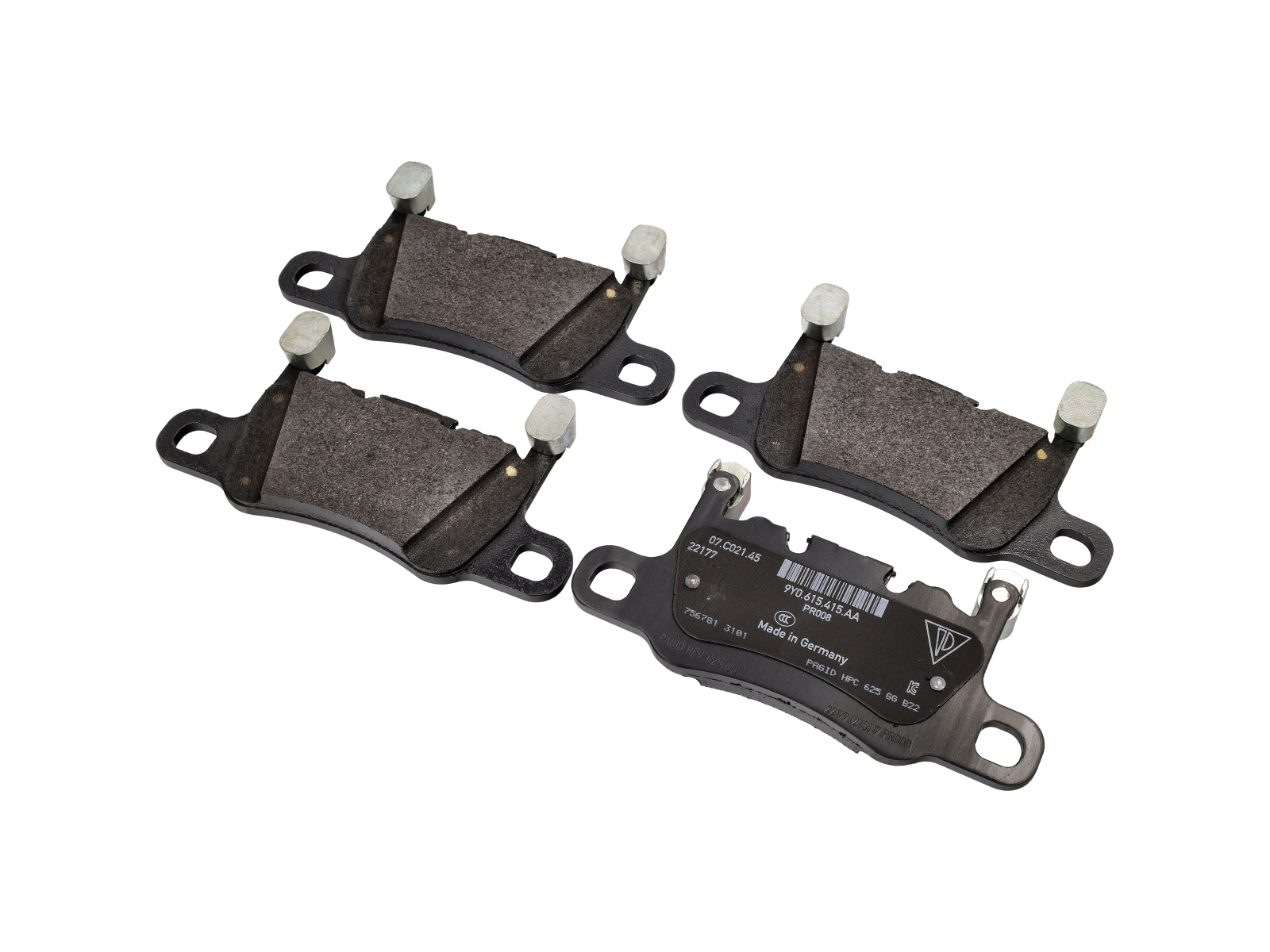 Porsche 9YA Cayenne Brake pads Rear PCCB 9Y0698451D 9Y0698451N ...