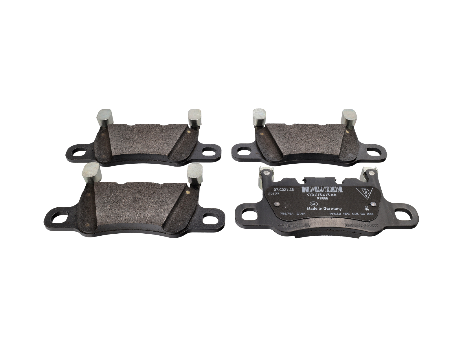 Porsche 9YA Cayenne Brake pads Rear PCCB 9Y0698451D 9Y0698451N ...