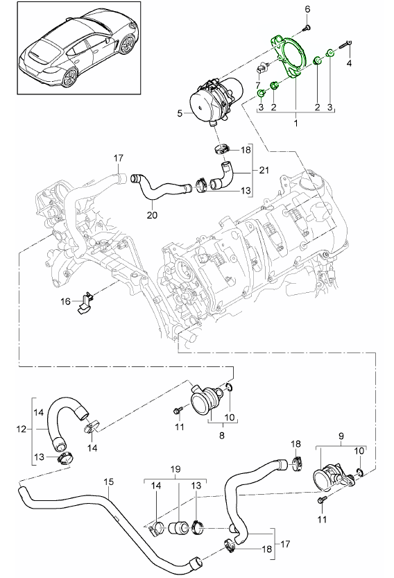 Buy Porsche Panamera 970 MK2 (2014-2016) Panamera S V6 Turbo 3.0L 2WD ...