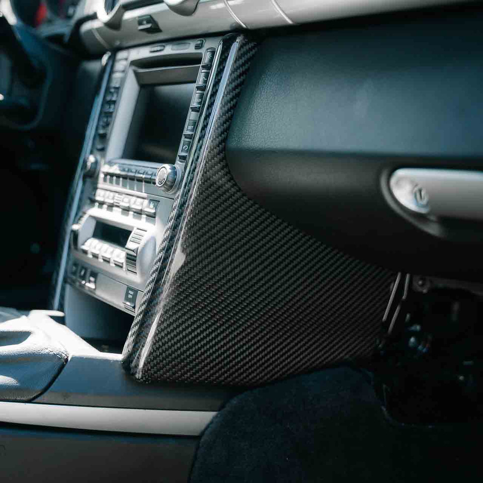 Carbon fibre centre console side panels. Porsche 987 /997 - I106 ...