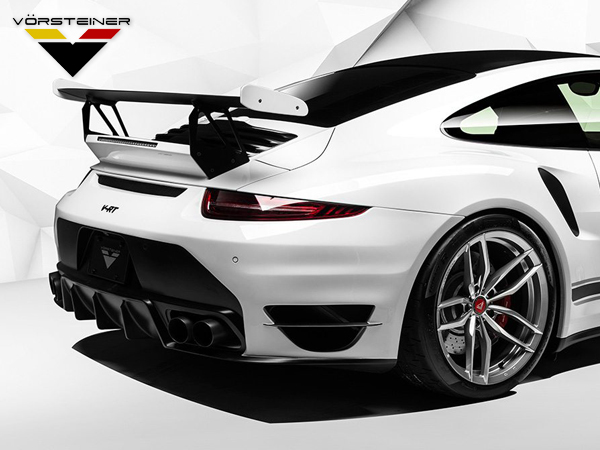 Vorsteiner V-RT Rear Bumper & Integrated Diffuser for Porsche 991 Turbo ...