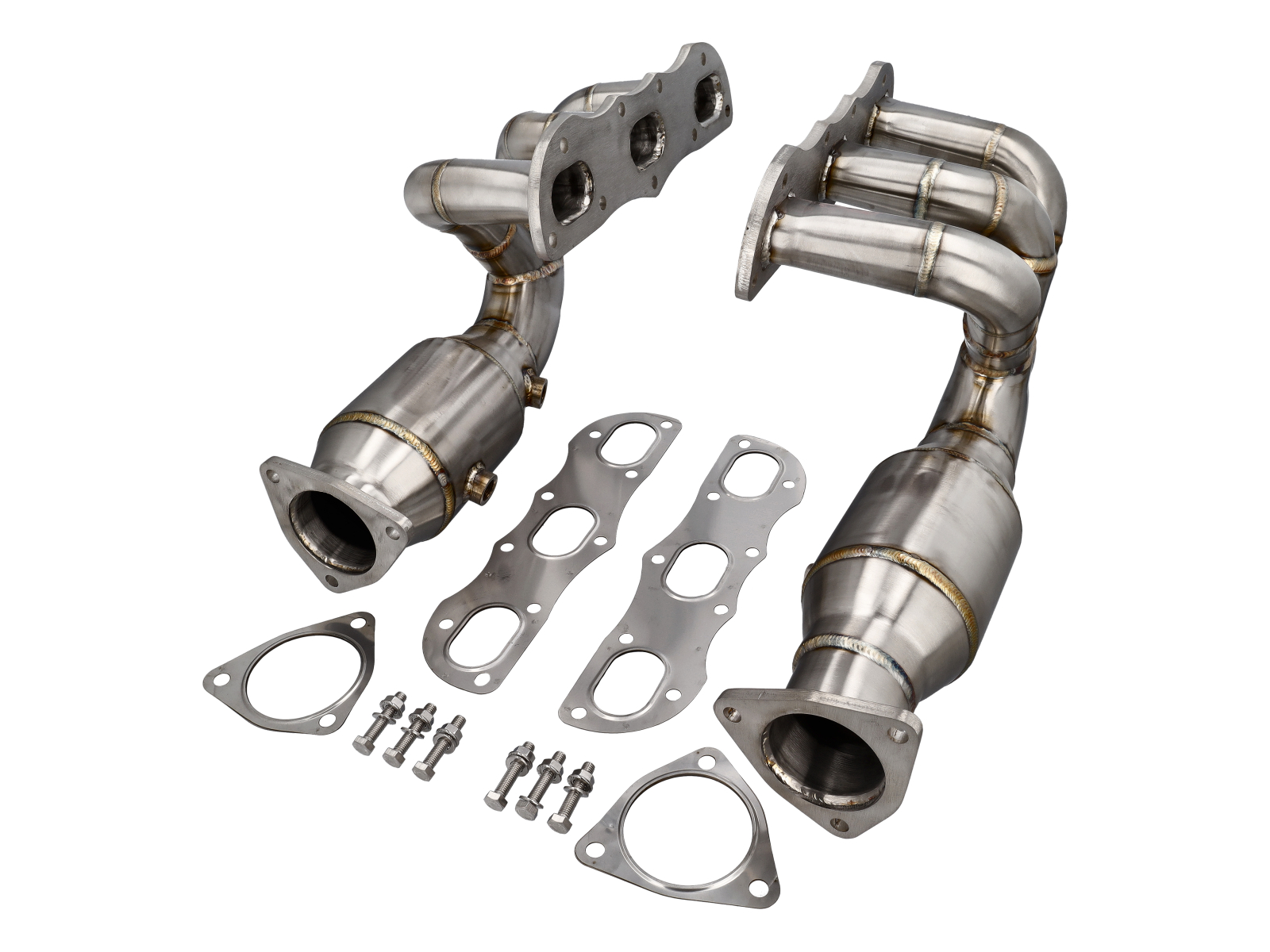 DesignTek Exhaust manifold / header with catalyst bypass for Porsche ...